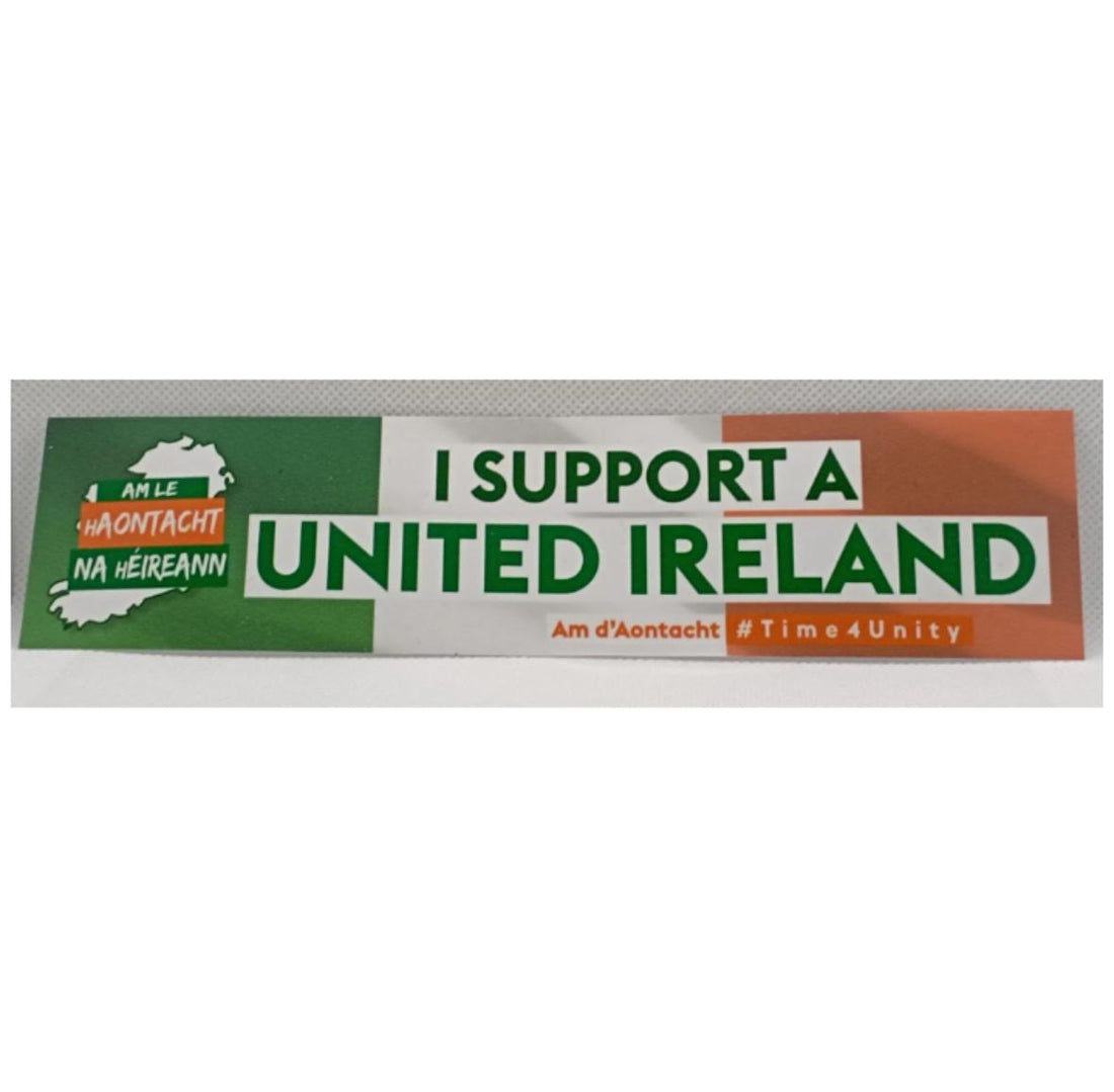 I SUPPORT A UNITED IRELAND - Window Sticker – Sinn Féin Shop